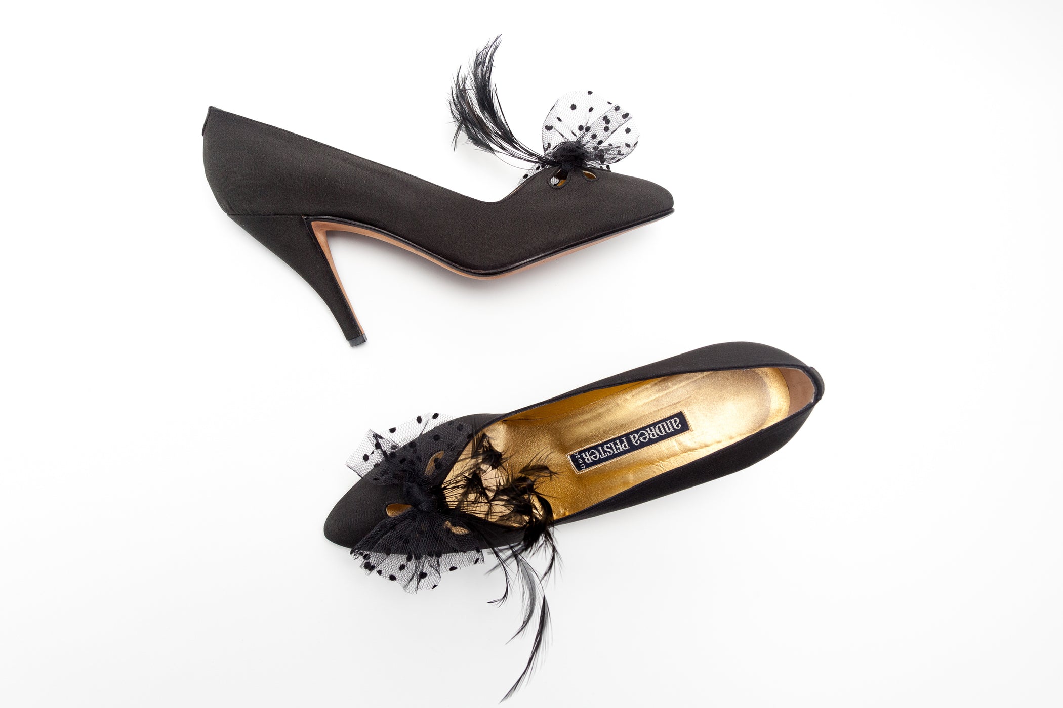 Andrea Pfister vintage feather pumps – The Shoe Archives
