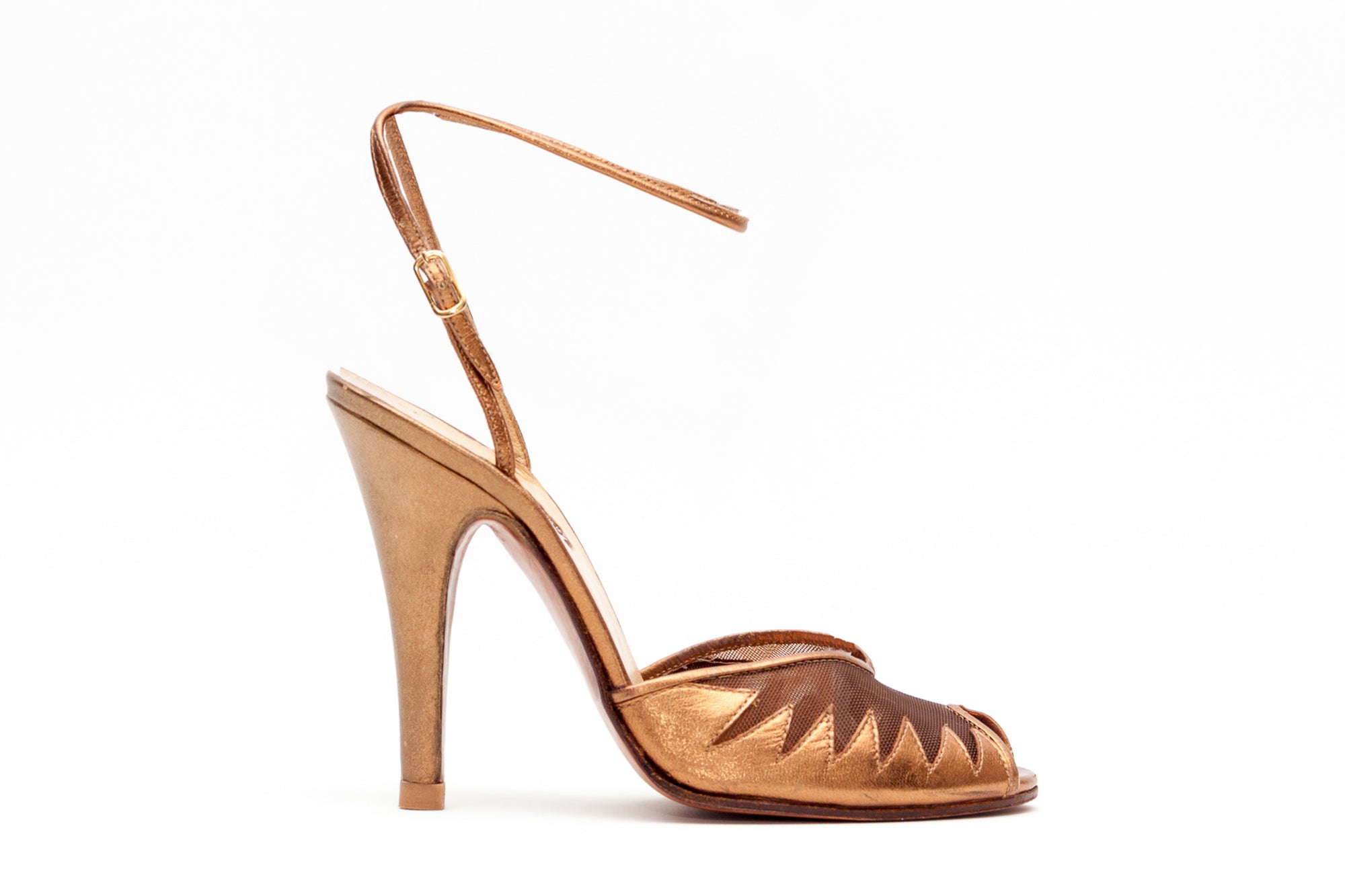 Casadei Vintage Red Bow Sandals | Eklektikos The Shoe Archives