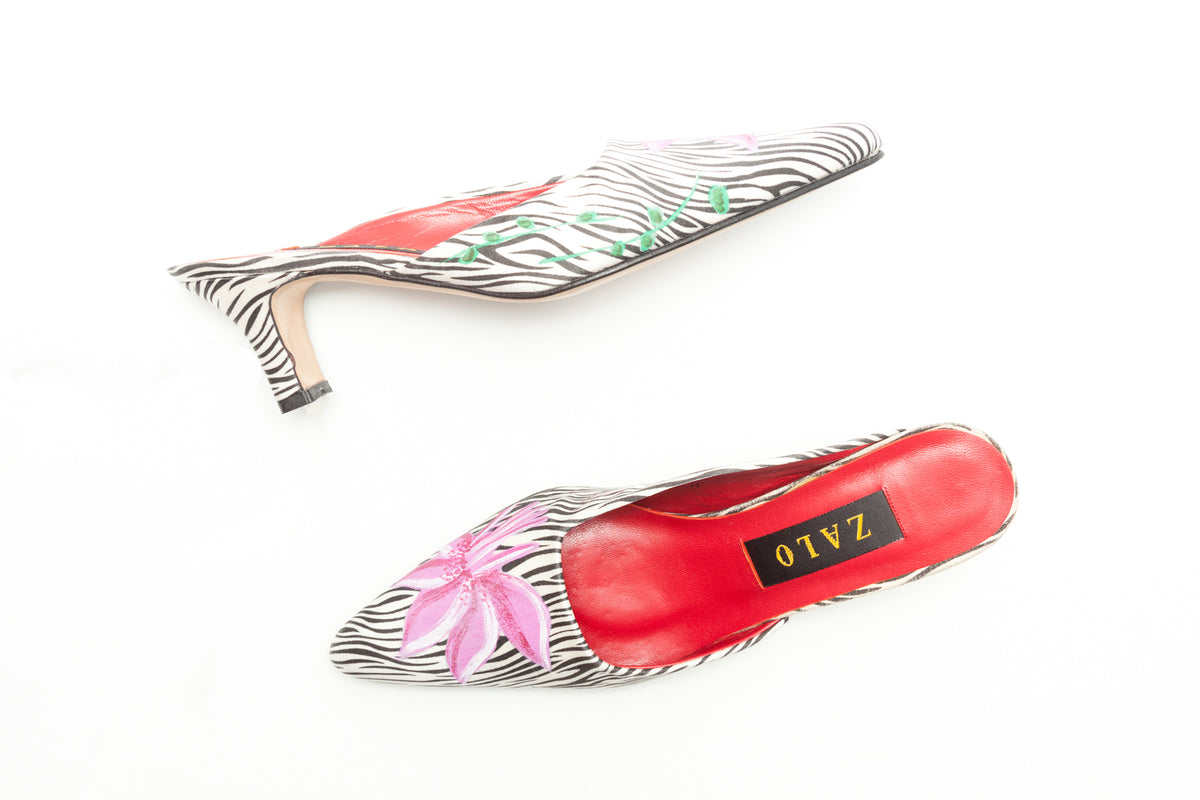Zalo Vintage Zebra Print Mules – The Shoe Archives